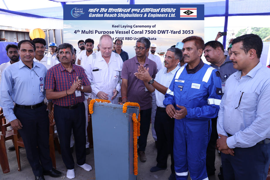 GRSE lays keel for fourth vessel in its largest shipbuilding export ...
