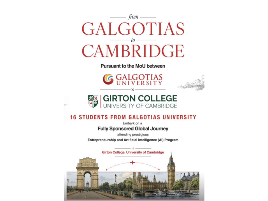 Galgotias University Paves Path for Global Learning with Cambridge ...