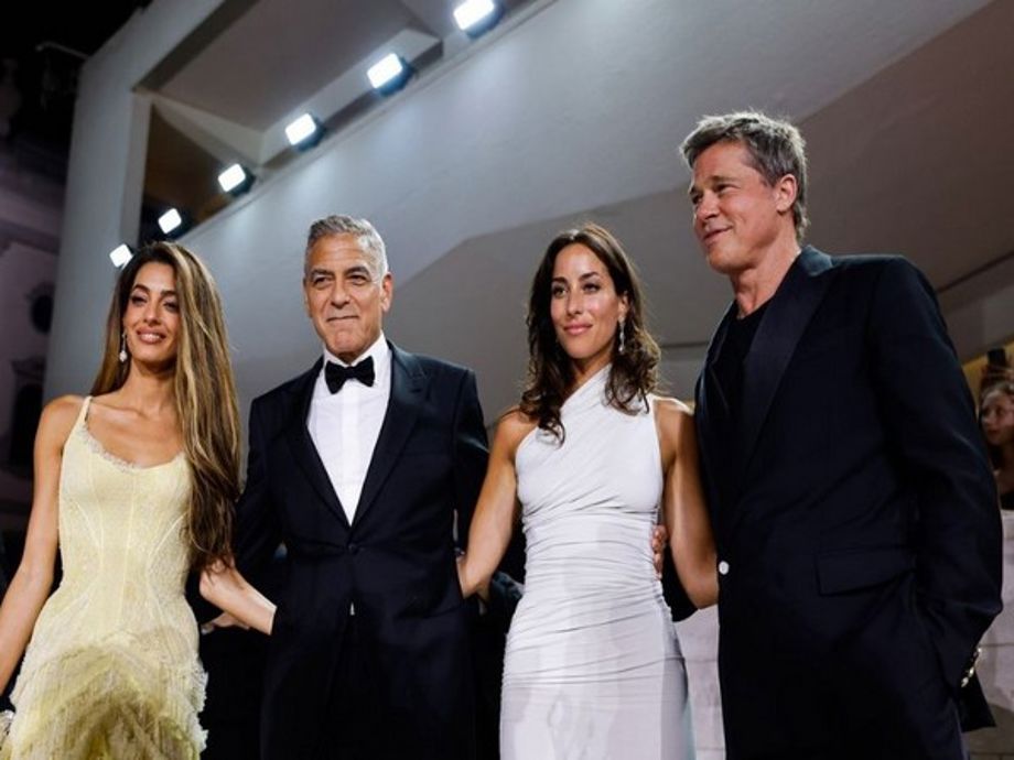 Brad Pitt and Ines de Ramon Make Glamorous Red Carpet Debut at Venice ...
