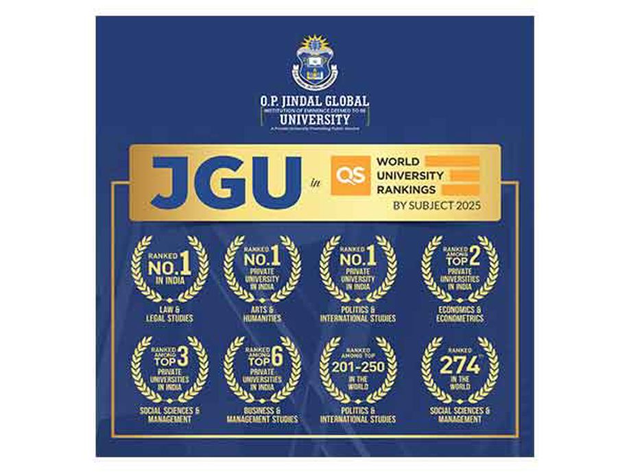 O.P. Jindal Global University Shines in QS 2025 Rankings, Expands ...