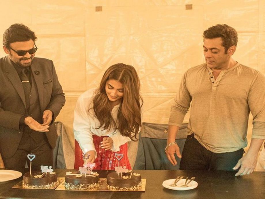 Pooja Hegde celebrates birthday on set with Salman Khan | Entertainment