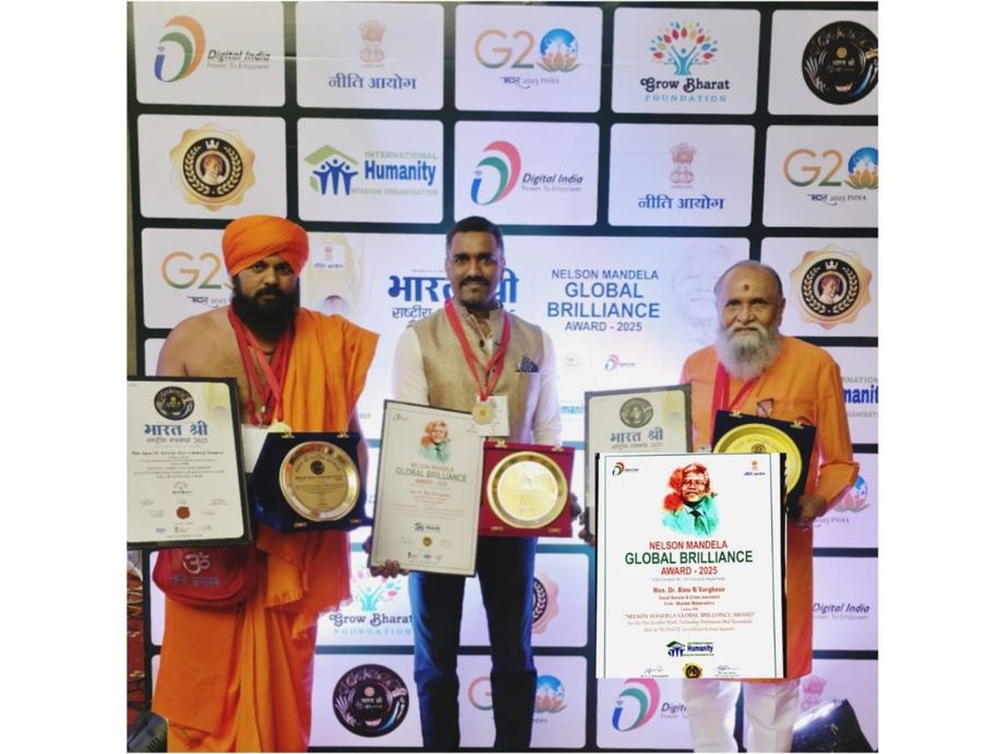 Dr. Binu Varghese: Champion of Humanity Honored with Global Award ...