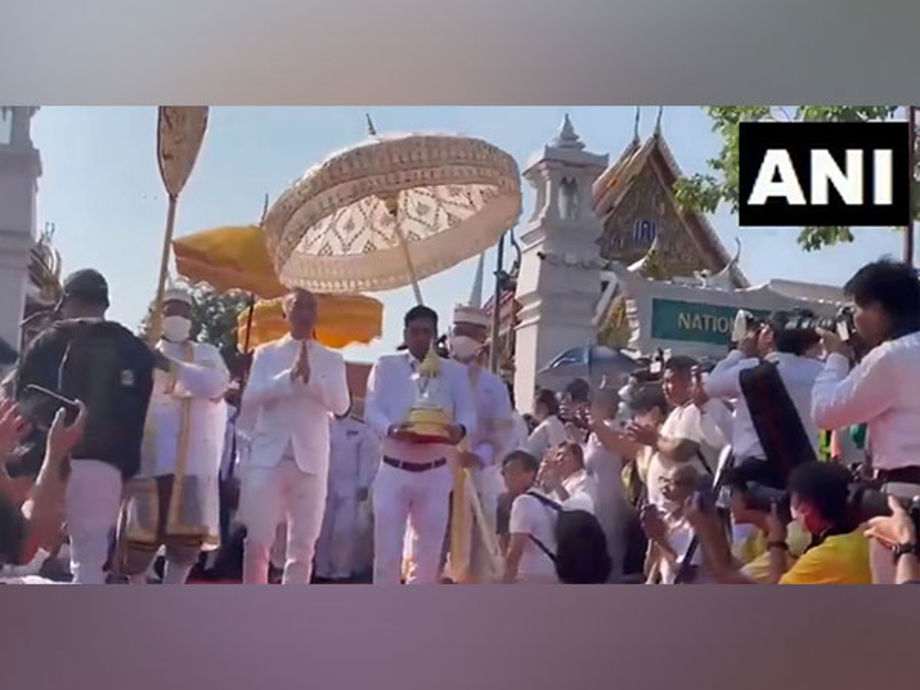 Thai PM Srettha Thavisin arrives at Royal ground Sanam Luang in Bangkok ...