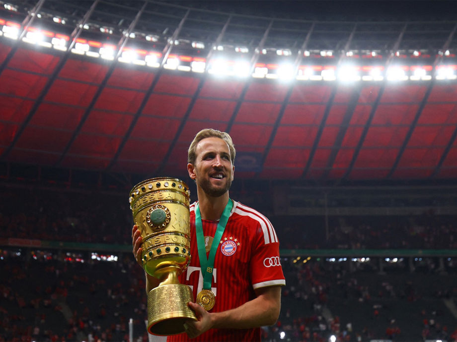 German Cup: Harry Kane's hat-trick seals domestic double for Bayern ...