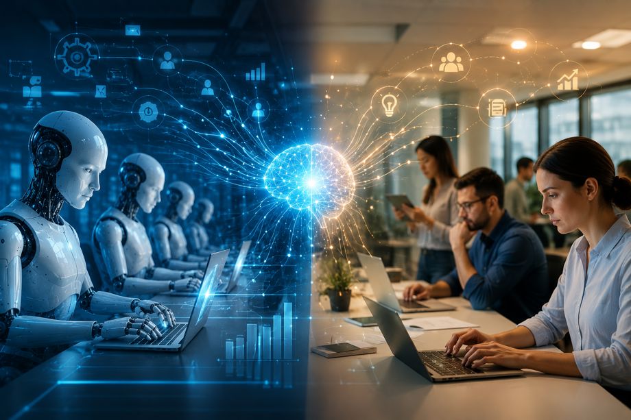 Generative AI is reorganizing the job ladder, with junior and senior ...